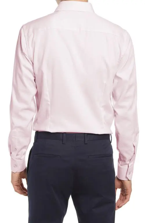 Eton Slim Fit Solid Dress Shirt - Pink