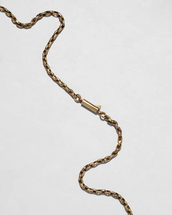 Alexis Bittar Antique Victorian 14k Cable Chain Necklace - Gold