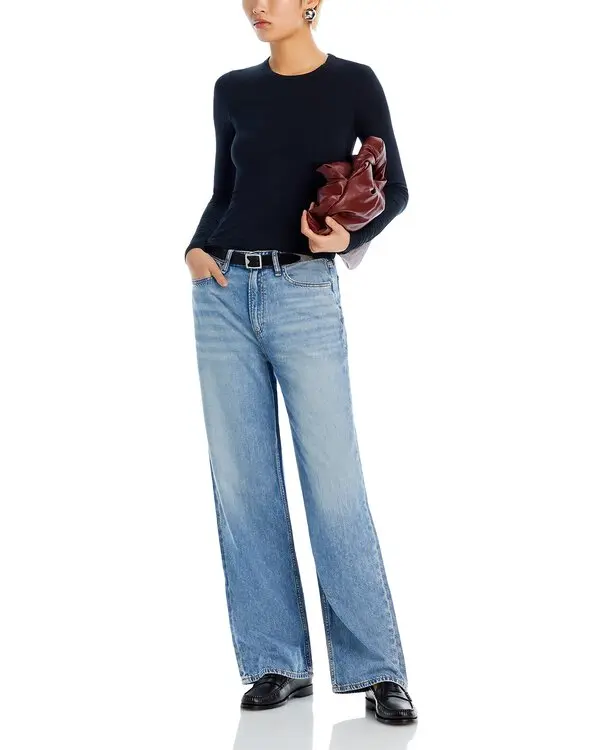 Rag & Bone Logan Featherweight High-rise Wide-leg Jeans