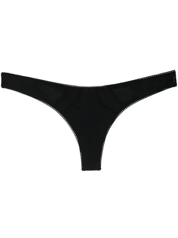 Stella McCartney Embroidered-edge Thong