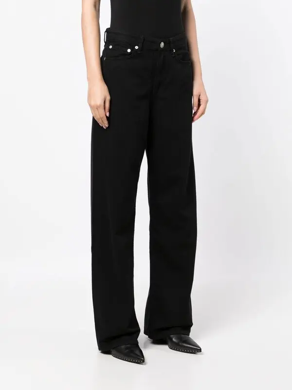 Rag & Bone Logan Wide-leg Trousers - Black