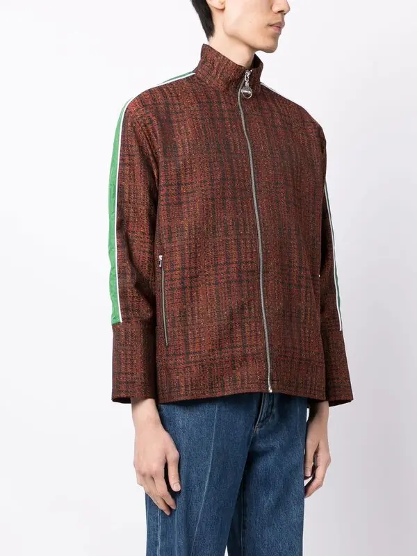 Ahluwalia Check-pattern Zip-up Jacket