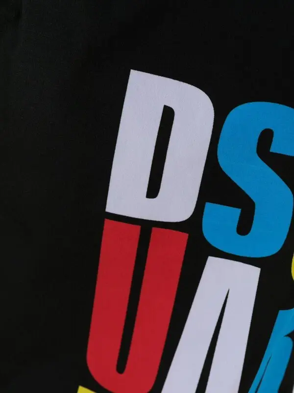 Dsquared2 Logo Print Drawstring Swim Shorts