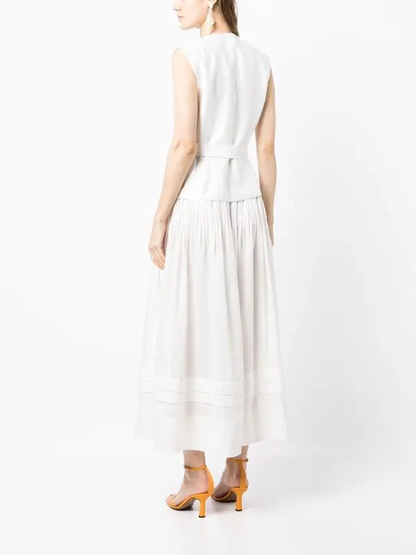 Acler Miller Belted Sleeveless Midi Dress