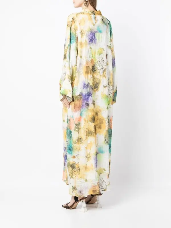 BAMBAH High-neck Kaftan Long Dress