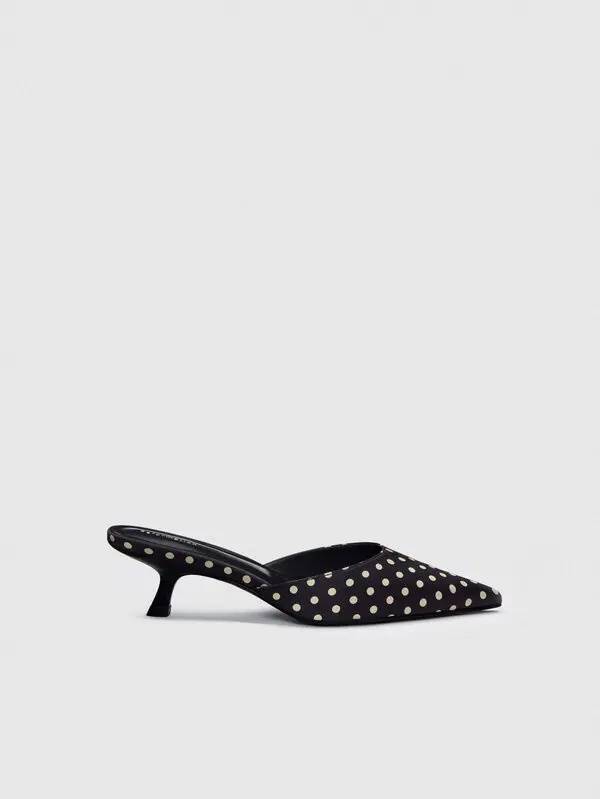 REFORMATION Wilda Kitten Mule - Black