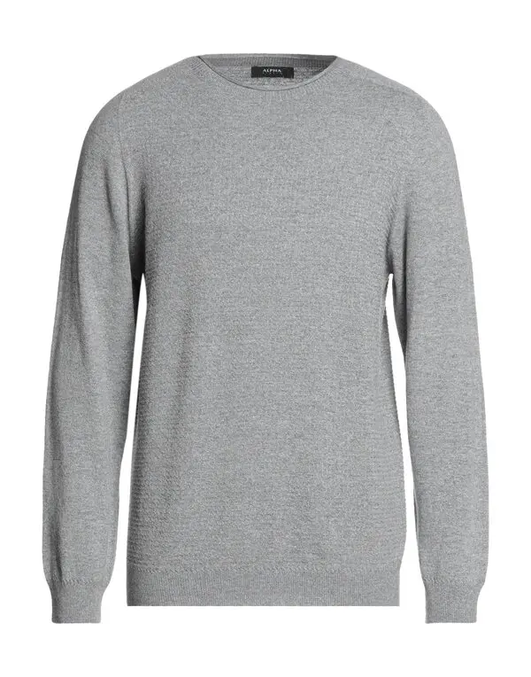 Alpha Studio Solid Round Neck Sweater