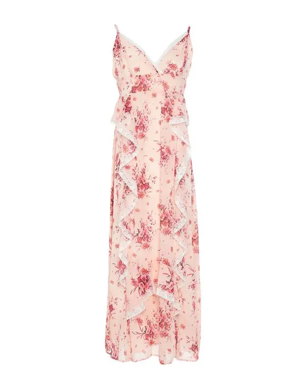 Twenty Easy By Kaos Floral-Print Maxi Dress In Pink - 75% Off | Editorialist