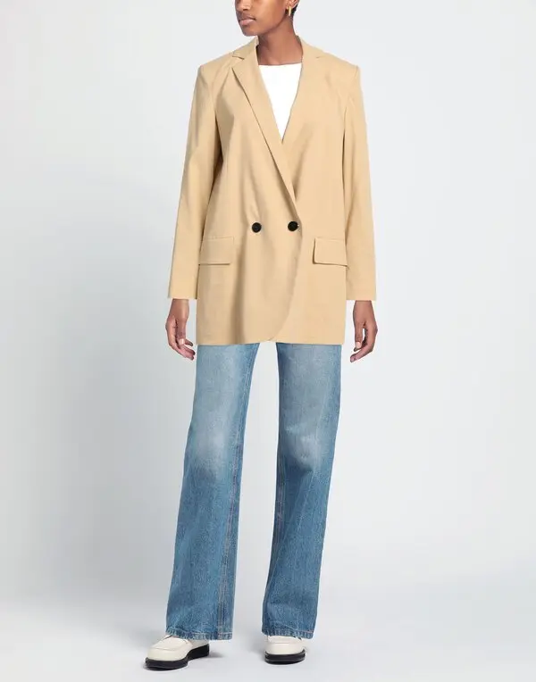Theory Double-breasted Blazer - Sand