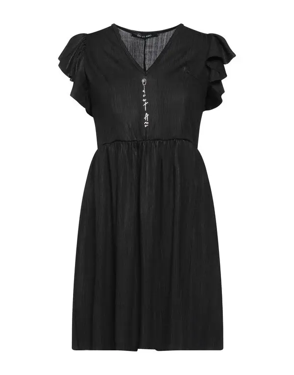 ODI ET AMO Mini Trapeze Dress - Black