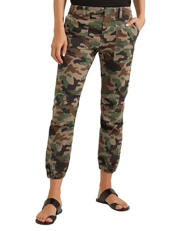 NILI LOTAN Tapered Camouflage Slim-leg Cargo Pants