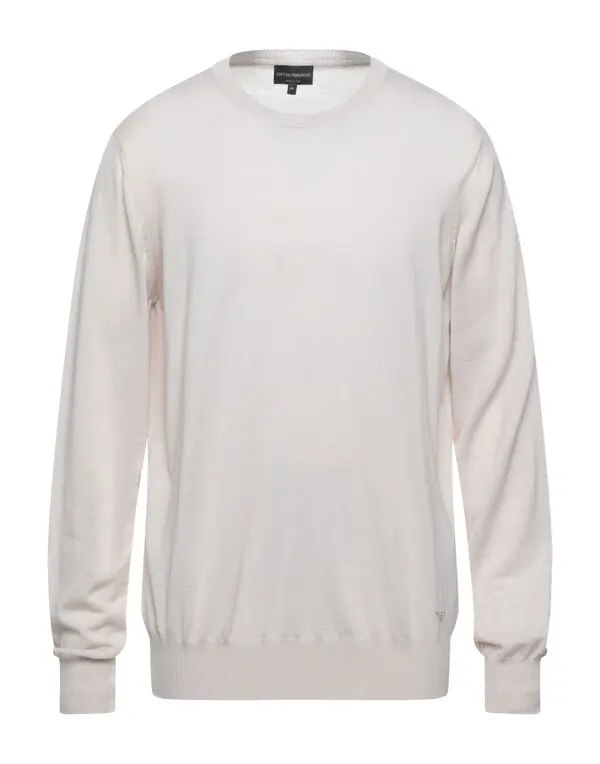 Emporio Armani Lime Virgin Wool Sweater - Ivory