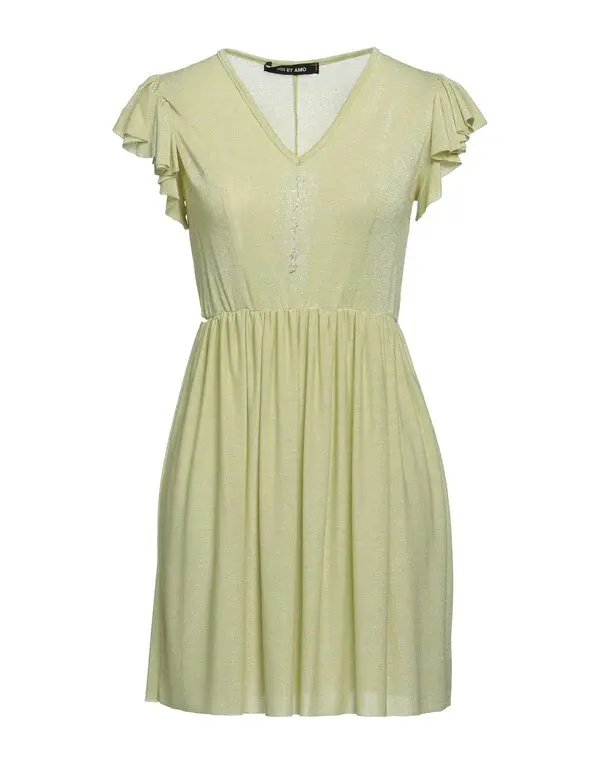 ODI ET AMO Mini Trapeze Dress - Light Green
