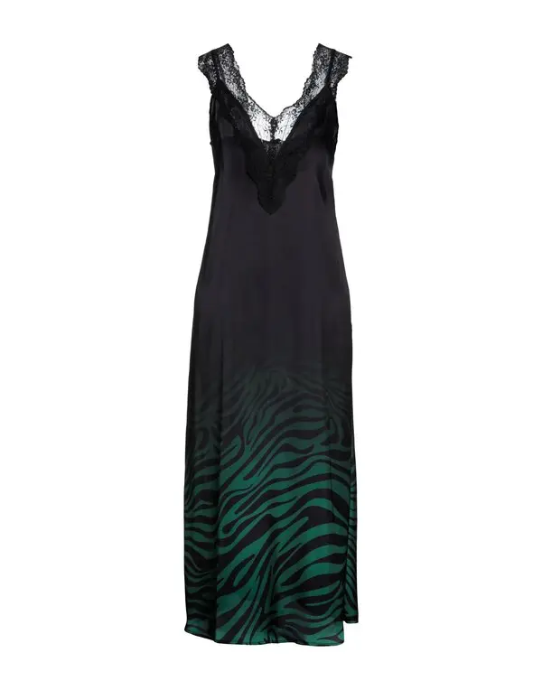 GAËLLE PARIS Zebra-print Maxi Slip Dress