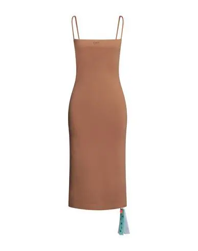 Off-White Midi Pencil Dress In Beige - 71% Off | Editorialist