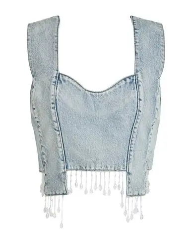 GANNI Denim Crop Top