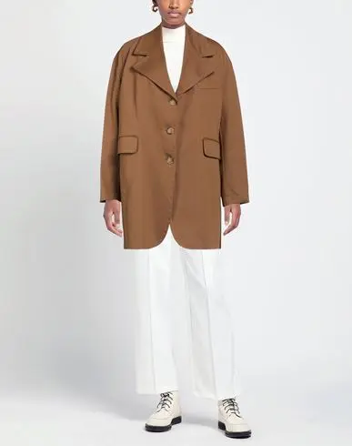 DOUUOD Overcoat & Trench Coat - Camel