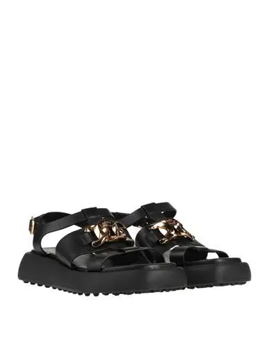 TOD'S Sandals Size Calfskin - Black
