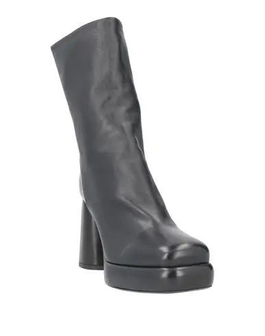 HALMANERA Ankle Boots In Leather - Black