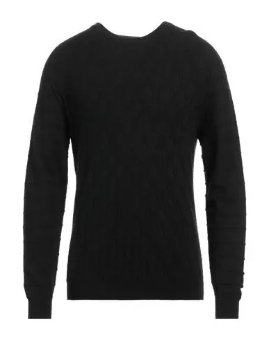 Alpha Studio Sweater In Viscose, Nylon, Wool, Cashmere, And Polyester - Black