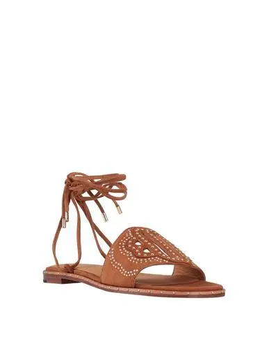 Maje Sandals In Leather - Brown