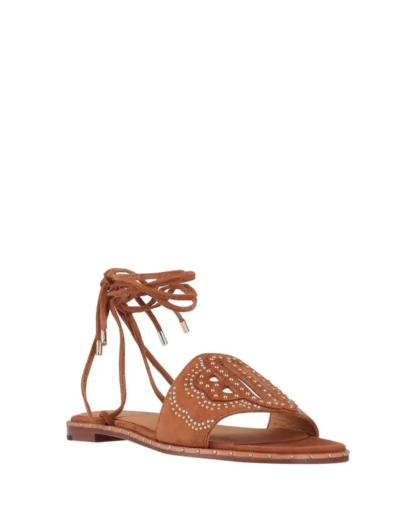 Maje Sandals In Leather - Brown