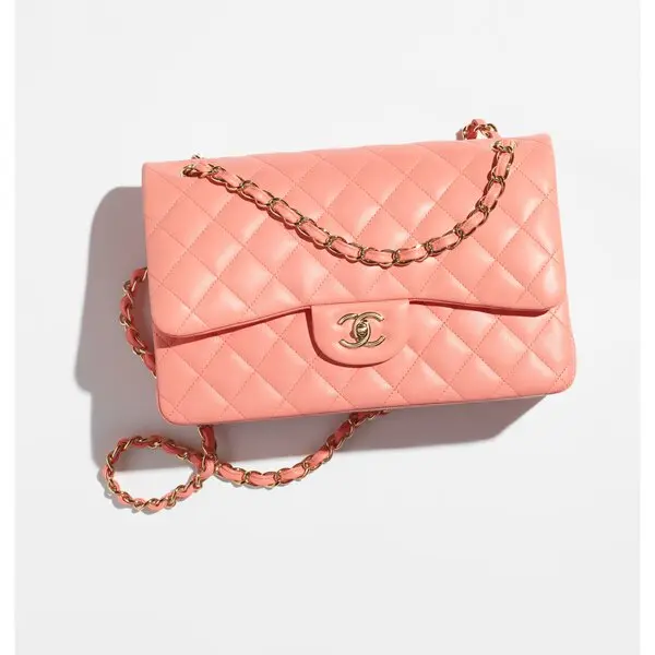 Chanel Large Classic Handbag Grained Calfskin & Gold-tone Metal — Fashion