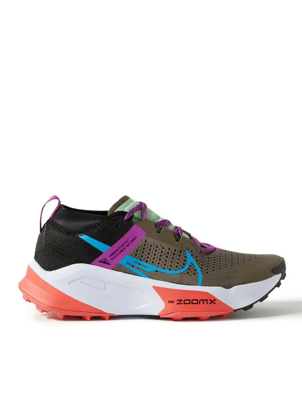 Nike Zoomx Zegama Rubber-trimmed Mesh Trail Running Sneakers