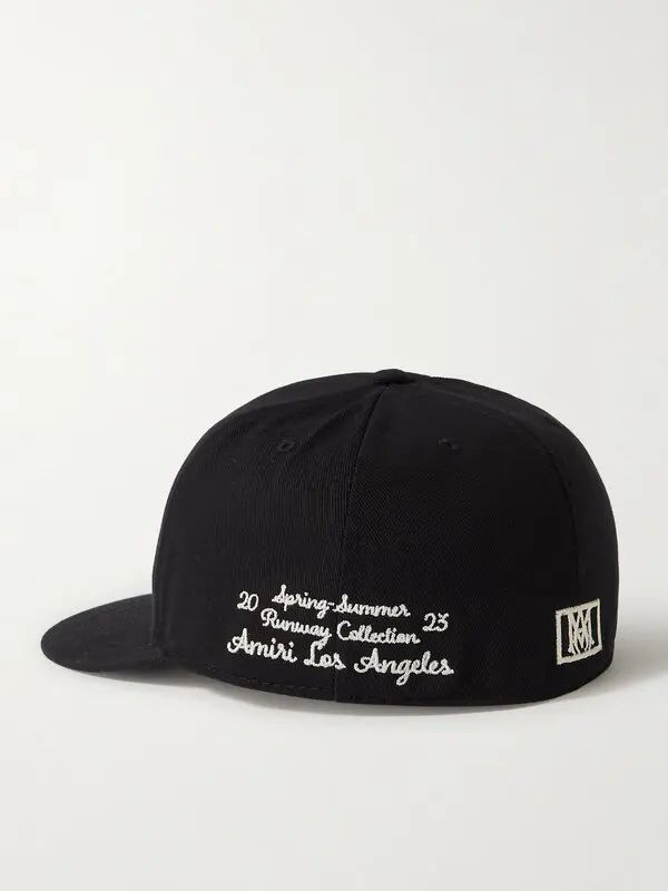 Amiri Logo-embroidered Cotton-twill Baseball Cap