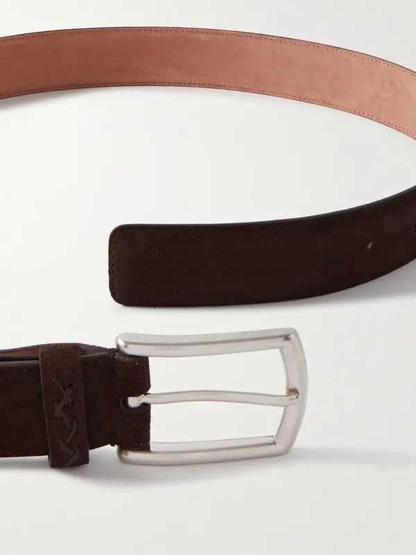 Zegna 3cm Suede Belt
