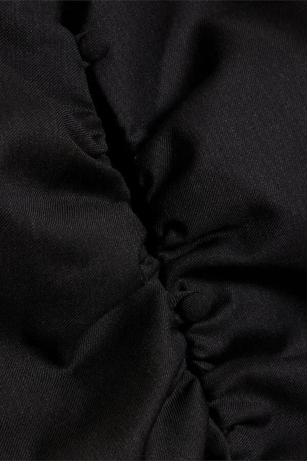 IRO PARIS Baomi Ruched Wool-twill Mini Dress