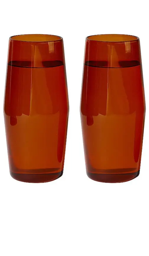 YIELD Century Glass 16oz Set In Red