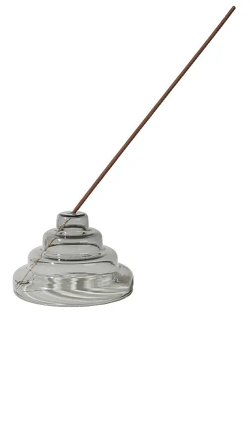 YIELD Glass Meso Incense Holder In Neutral - Gray