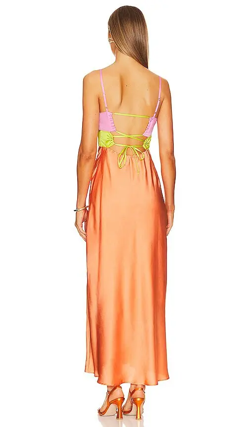 Show Me Your Mumu Calloway Cut Out Dress In Tangerine