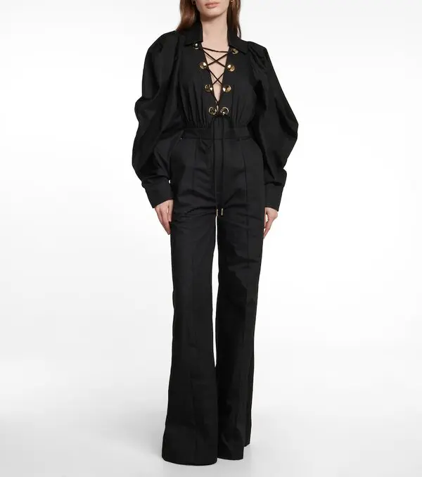 Elie Saab Puffed-sleeve Jumpsuit