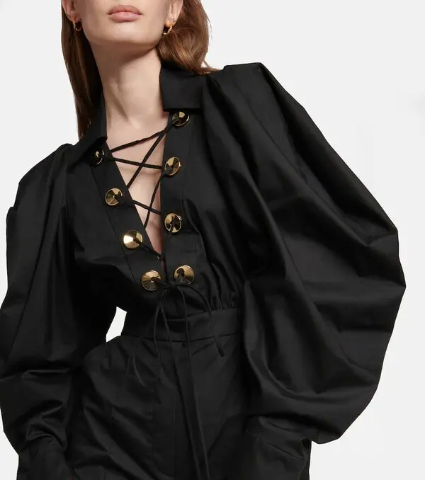 Elie Saab Puffed-sleeve Jumpsuit