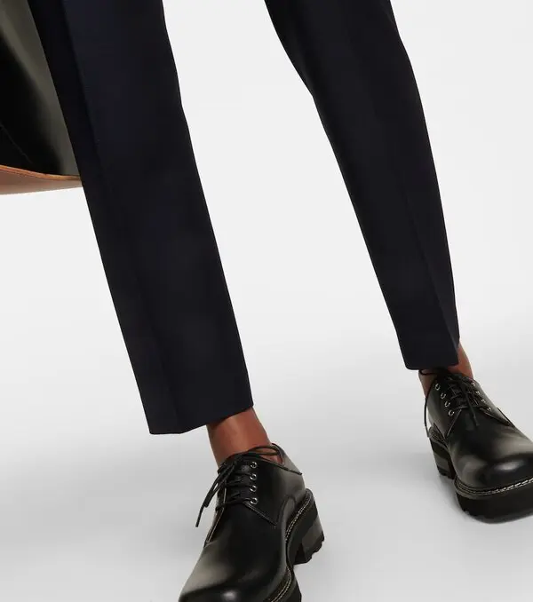 Gabriela Hearst High-rise Wool Trousers - Blue