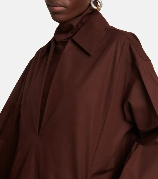 JIL SANDER Layered Minidress - Brown