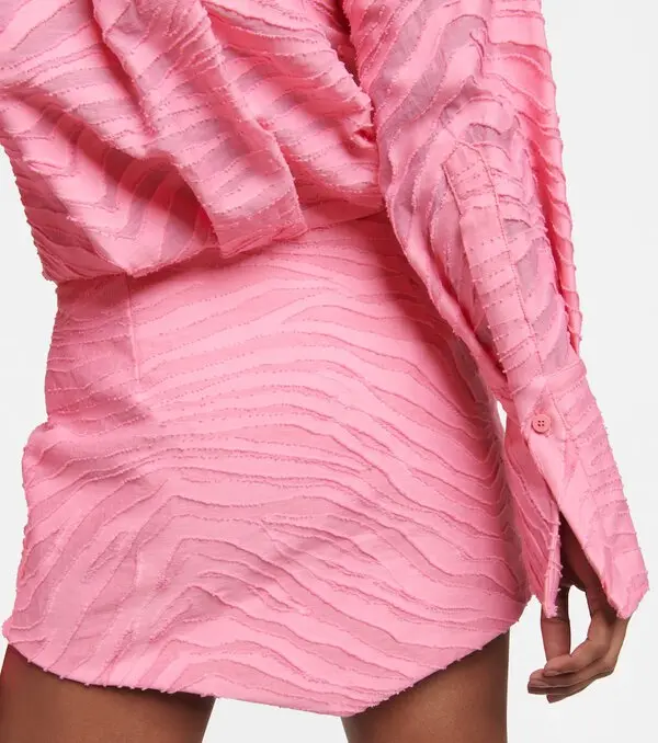 Attico Silvye Zebra-print Minidress