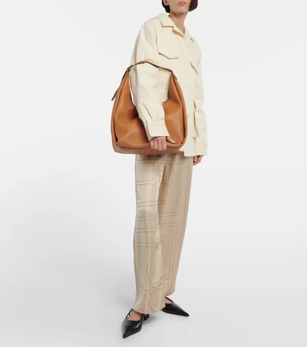 TOTEME Large Leather Tote Bag