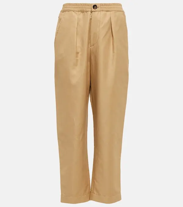 Marni Cropped High-rise Straight Pants