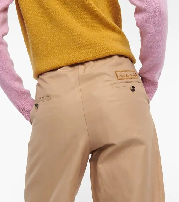 Marni Cropped High-rise Straight Pants