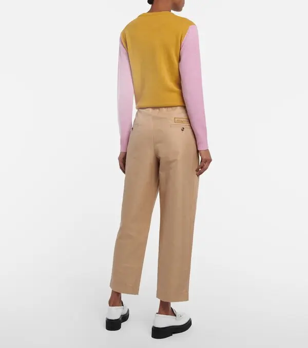 Marni Cropped High-rise Straight Pants