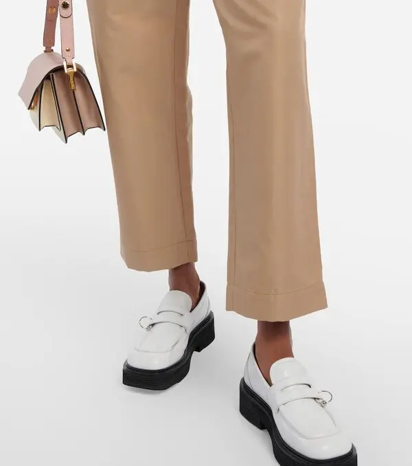 Marni Cropped High-rise Straight Pants