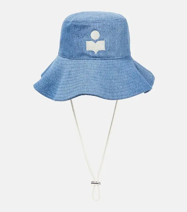 Isabel Marant Delya Denim Bucket Hat In Blue - 40% Off  display picture 2