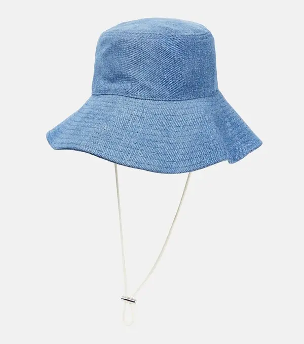 Isabel Marant Delya Denim Bucket Hat In Blue - 40% Off  display picture 1