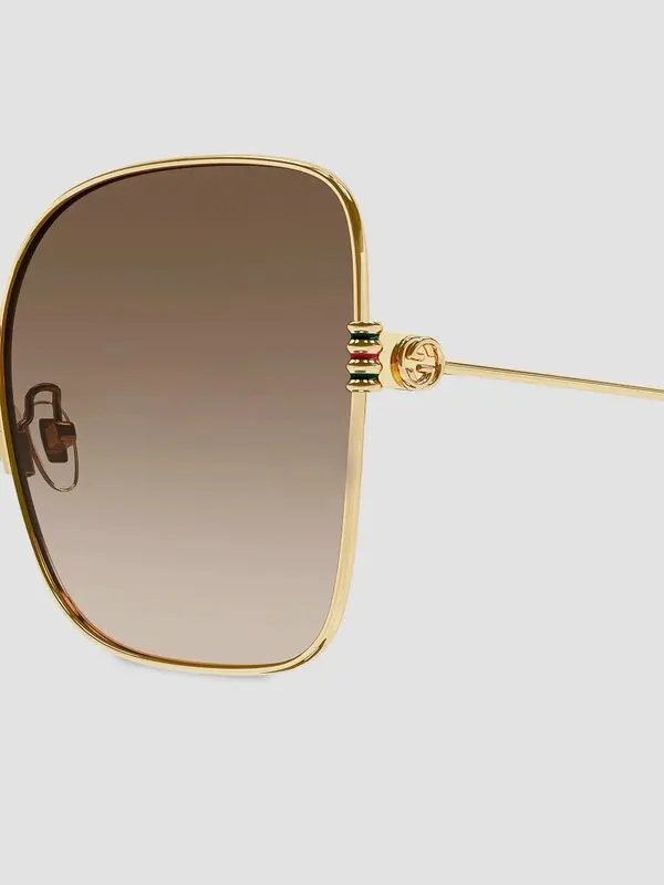 Gucci 60mm Butterfly Sunglasses