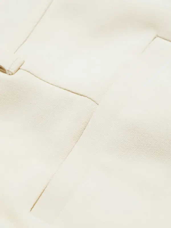 Cinq À Sept Kerry Crepe Straight-leg Pants - Ivory