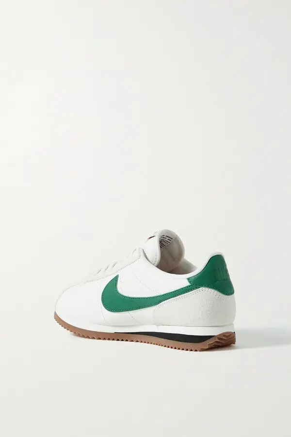 Nike Cortez Suede-trimmed Leather Sneakers