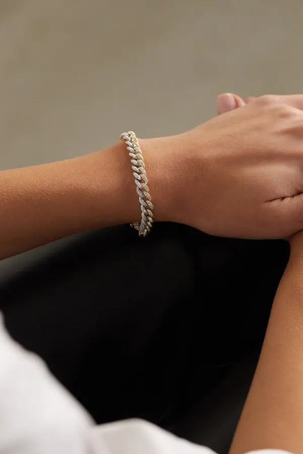 Shay Essential 18-karat Yellow And White Diamond Bracelet